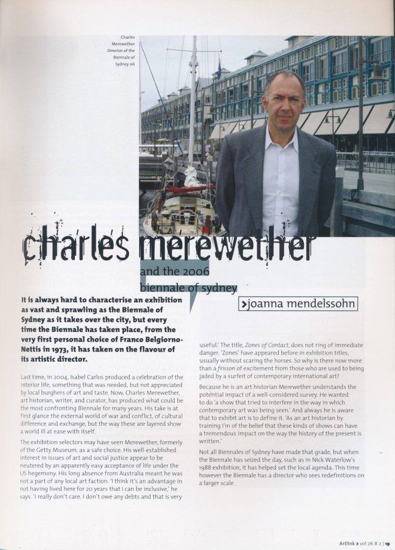 The Archive Project: Charles Merewether on Artlink’s history - Artlink